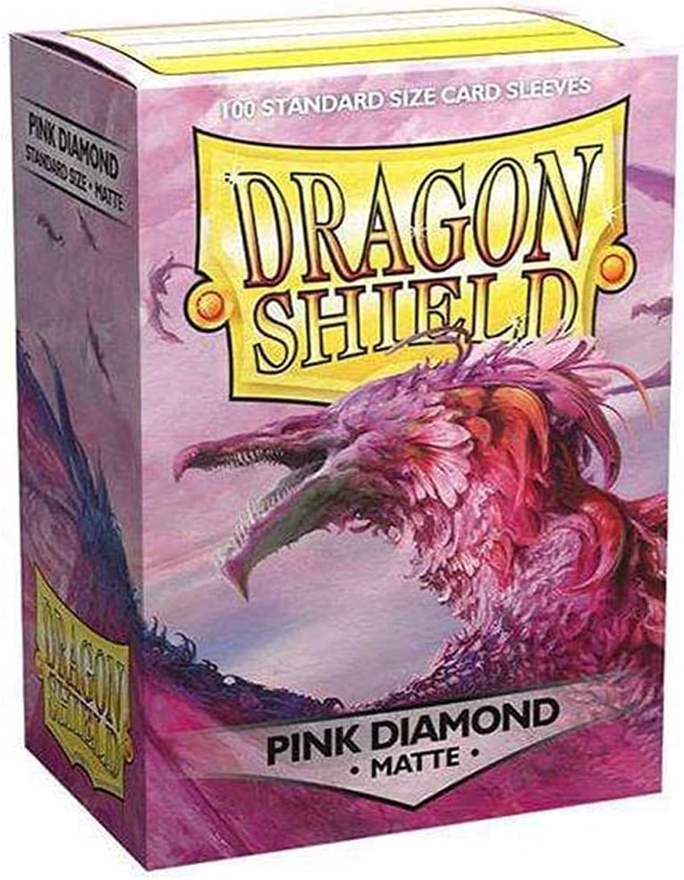 Amazon.com: Dragon Shield Standard Size Sleeves – Matte Pink Diamond ...