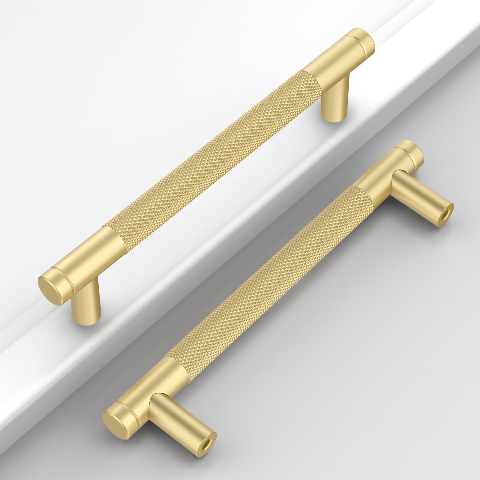 Amazon.com: Coinkoly 10 Pack 5"(128mm) Brushed Gold Cabinet Pulls ...