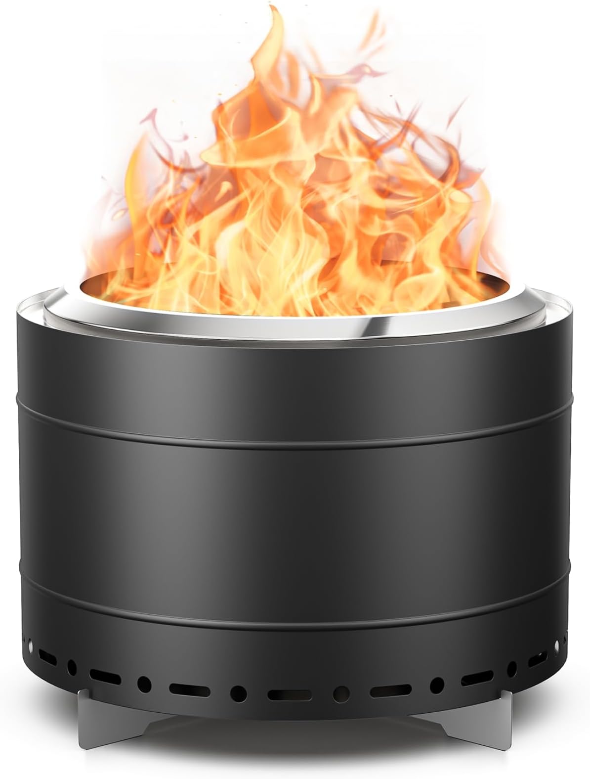 Amazon.com : 27" Smokeless Fire Pit with Air Switch, Wood Burning ...