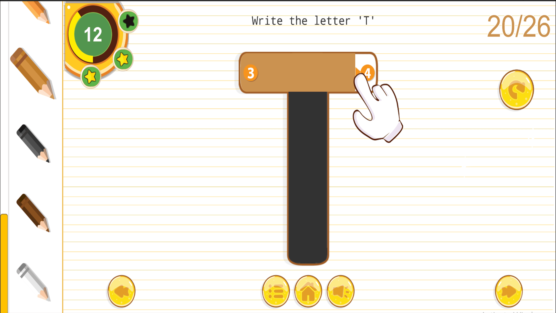 English Alphabet Tracing and Coloring Educational Game for Kids –ABC ...