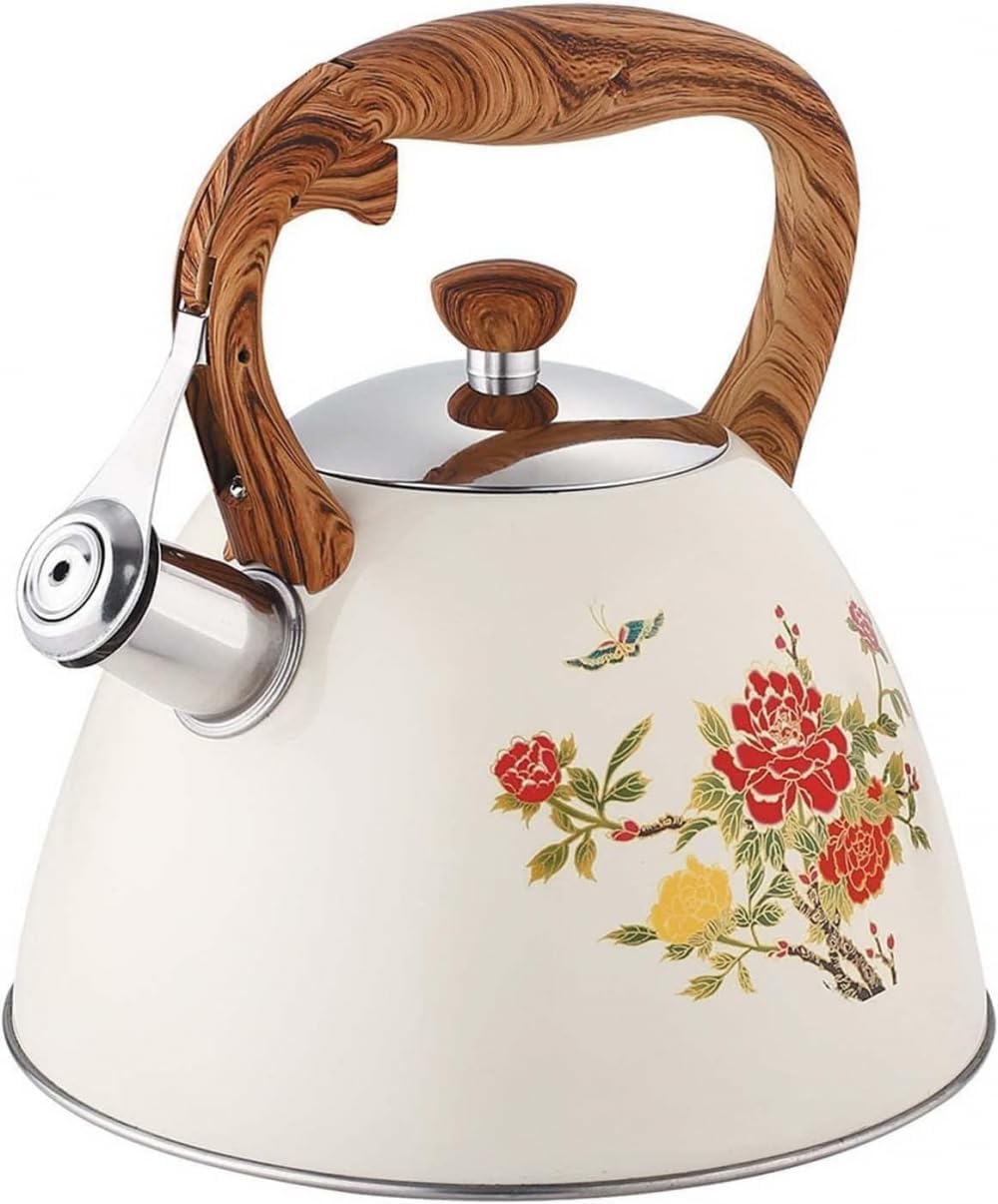 Amazon.com: Whistling Water Kettle,Gas Hob StoveTop Teapot,Kitchen ...