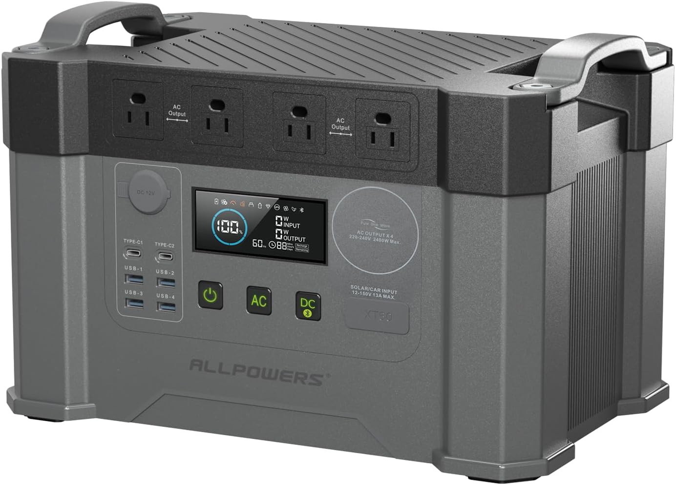 Amazon.com: ALLPOWERS R3500 Portable Home Battery, 3200W 3168Wh LiFePO4 ...