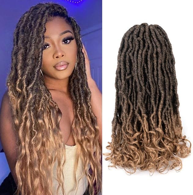 Amazon.com : Toyotress French Curl Locs Crochet Hair - 10 Inch 8 Packs ...