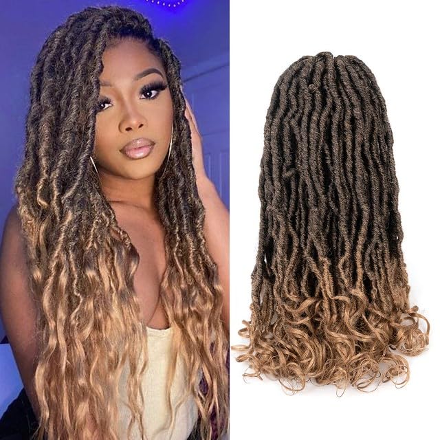 Amazon.com : Toyotress French Curl Locs Crochet Hair - 18 Inch 8 Packs ...