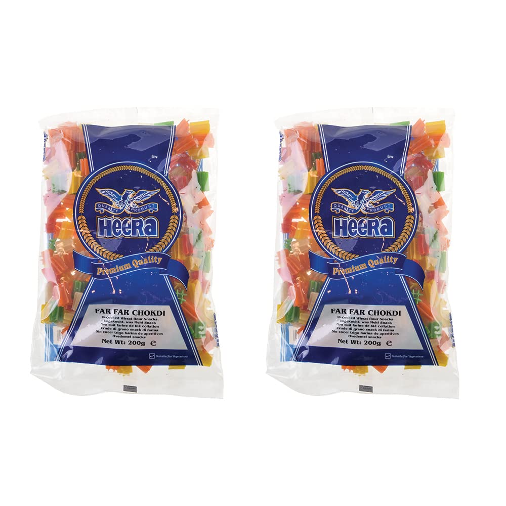 Heera Far Far Chokdi (200gram) (Pack of 2) - Ready to Fry Snack - Multi ...
