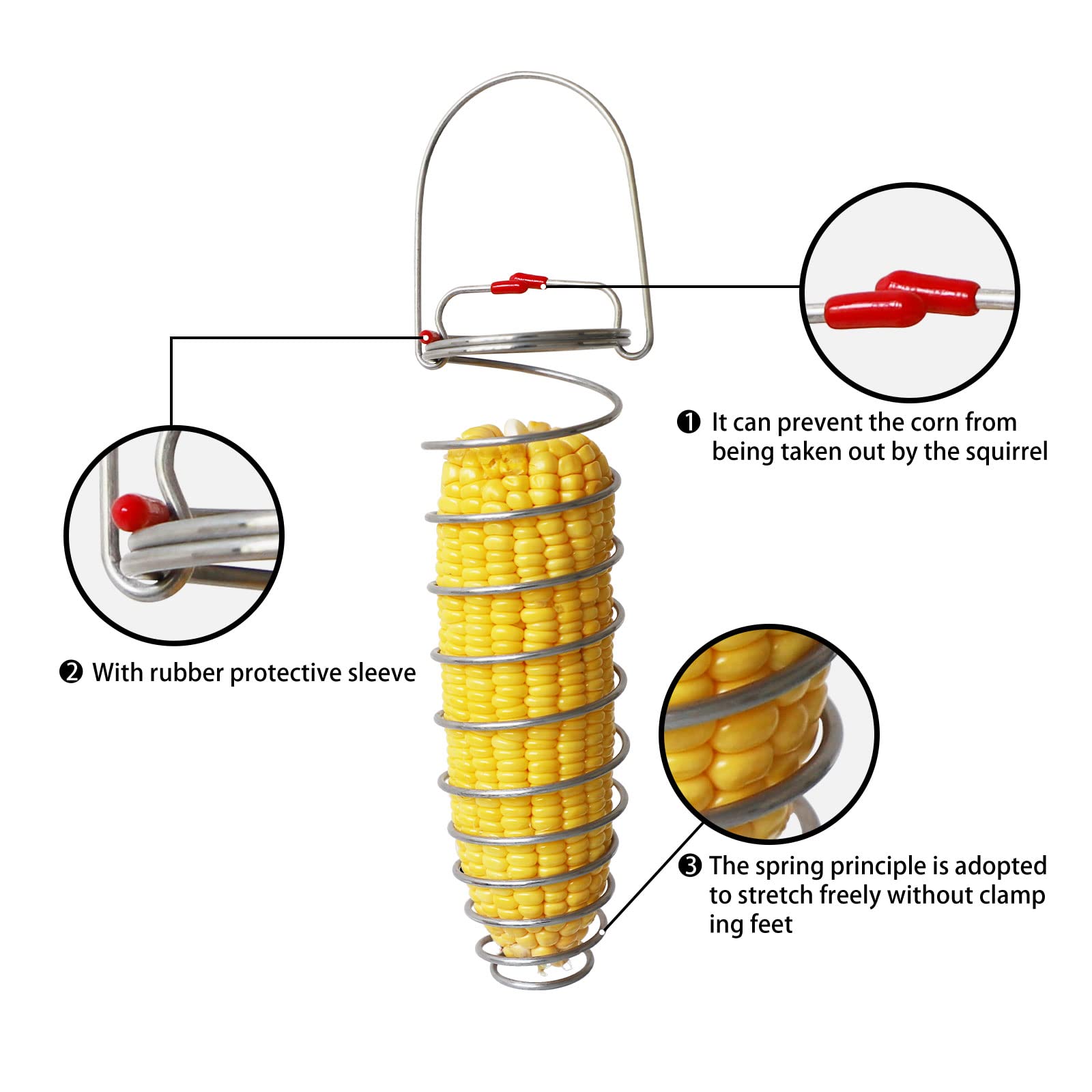 Snapklik.com : Squirrel Feeder,Corn Cob Holder Squirrel Feeder,Attracts ...