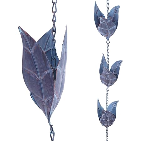 Amazon.com : Topadorn Rain Chains Decorative 8.5 FT Iron Gutter Chain ...