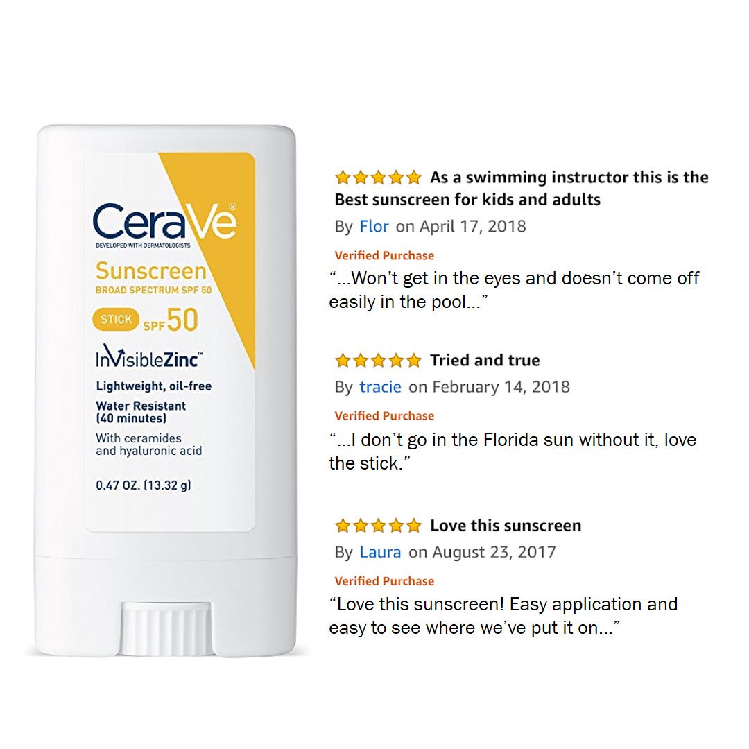 Protector solar mineral CeraVe para niños y adultos |...B00CICLTAI ...