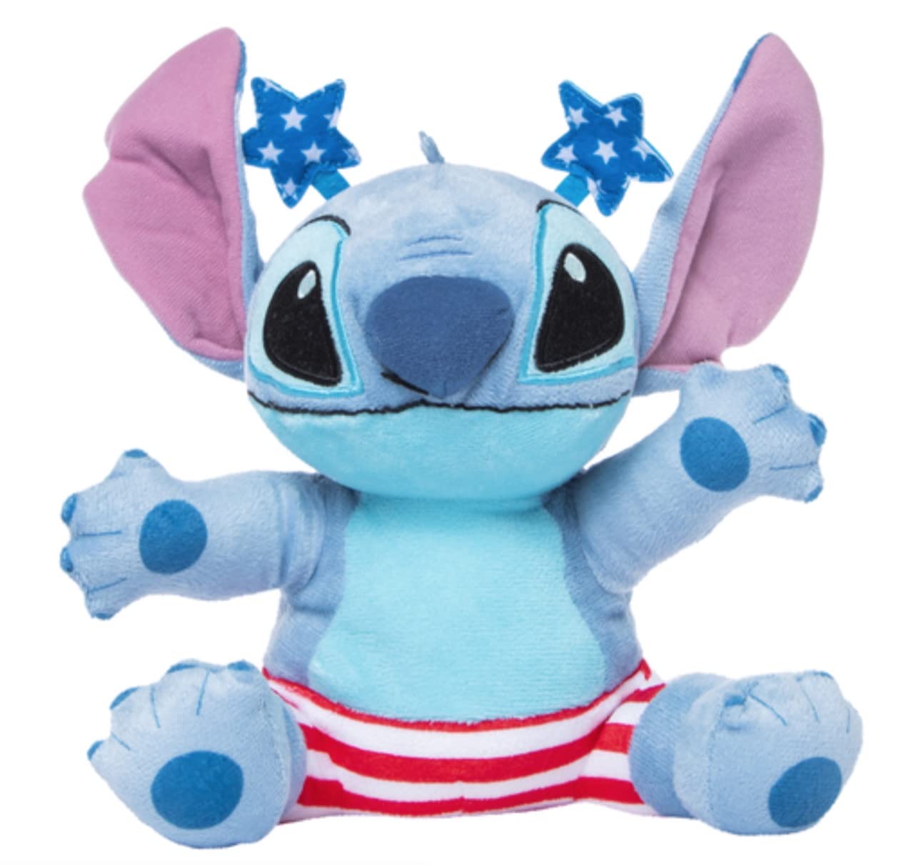 Disney Lilo And Stitch Us Flag Patriotic Stitch Plush Figure ...