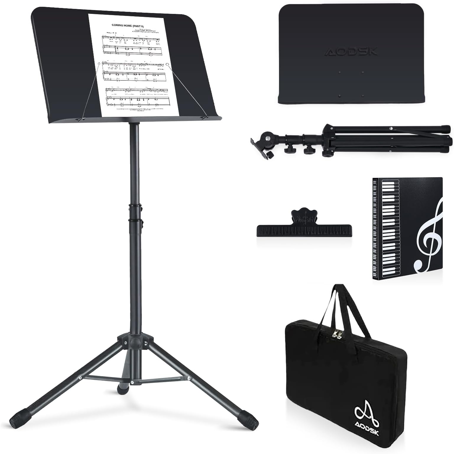 Amazon.com: Maestro Extra Durable Metal Music Note Stand Orchestra ...