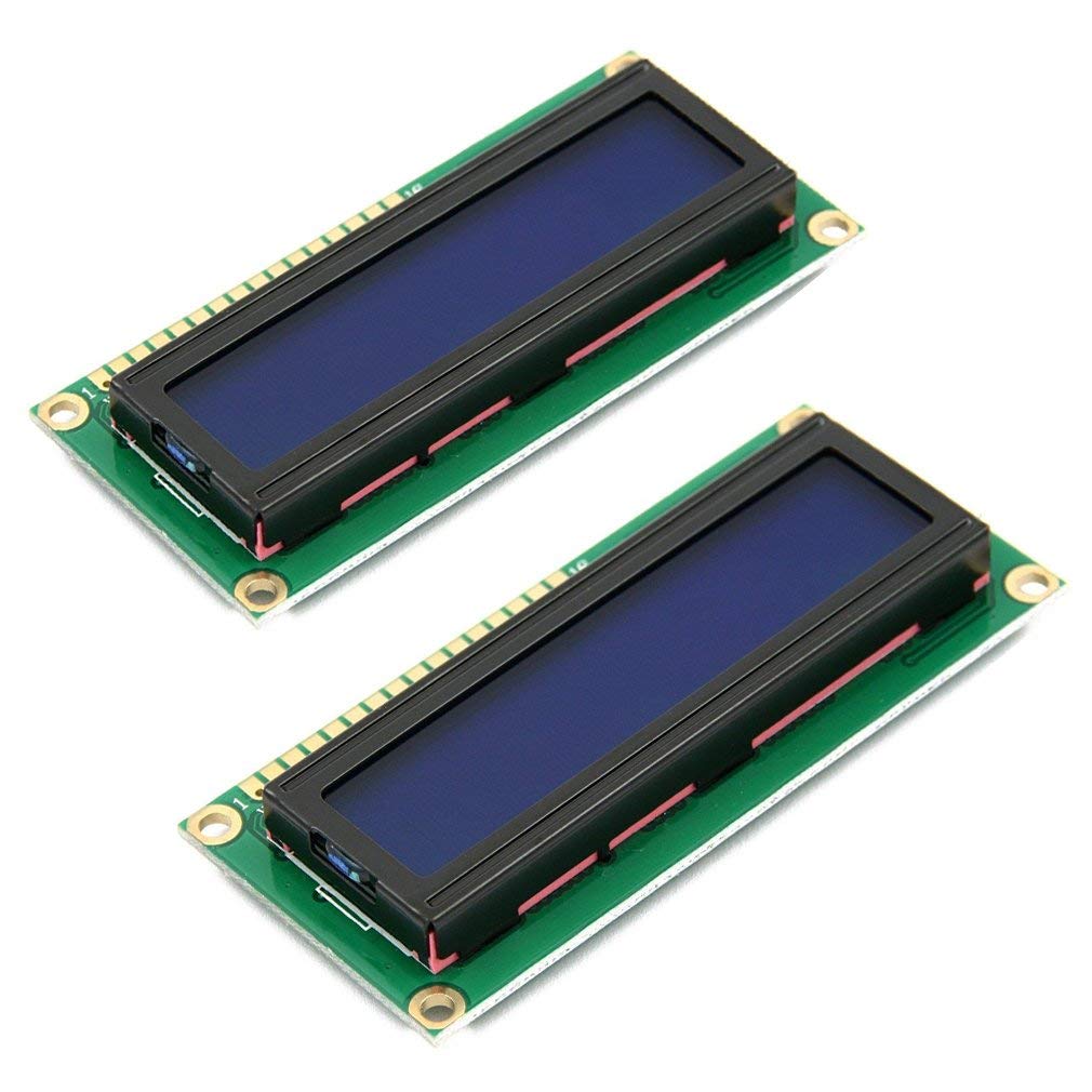 HiLetgo 2pcs 1602 Serial LCD Module Display With Blue Backlight HD44780 ...