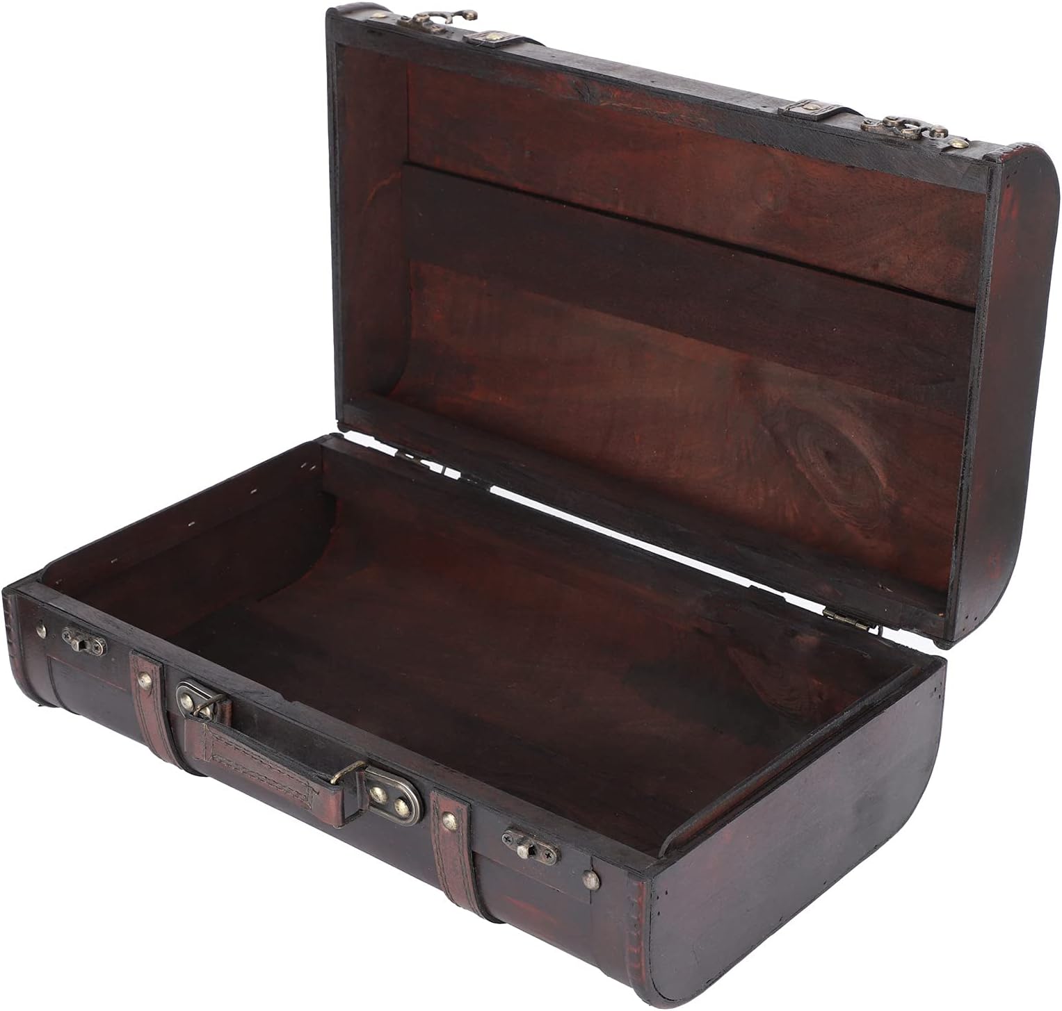 Amazon.com: Garosa Wooden Storage TrunkVintage Decorative Suitcase ...