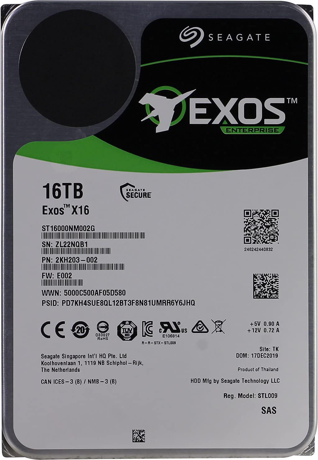 【公式ショップ】 BICストアSeagate 16TB HDD Exos X16 7200 RPM 512e 4Kn SATA 6Gb s ...