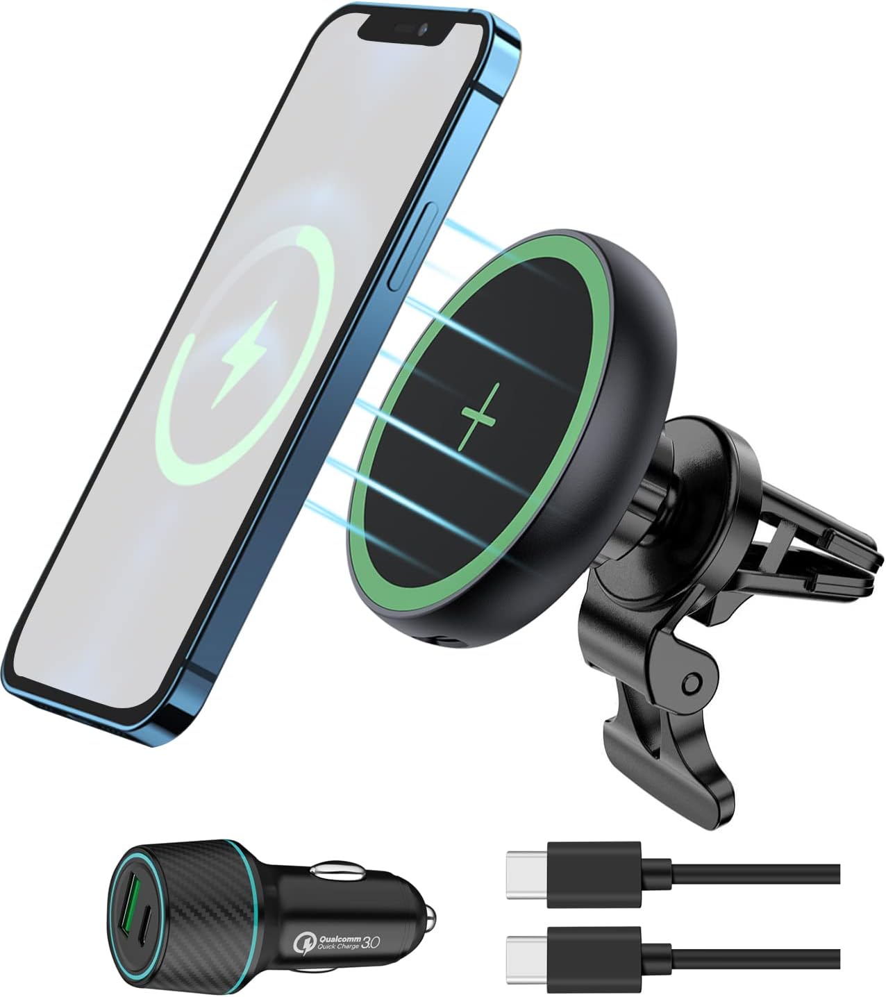 Amazon.com: RapidX Dashio MW2 Car Vent Mount & Magnetic Wireless ...