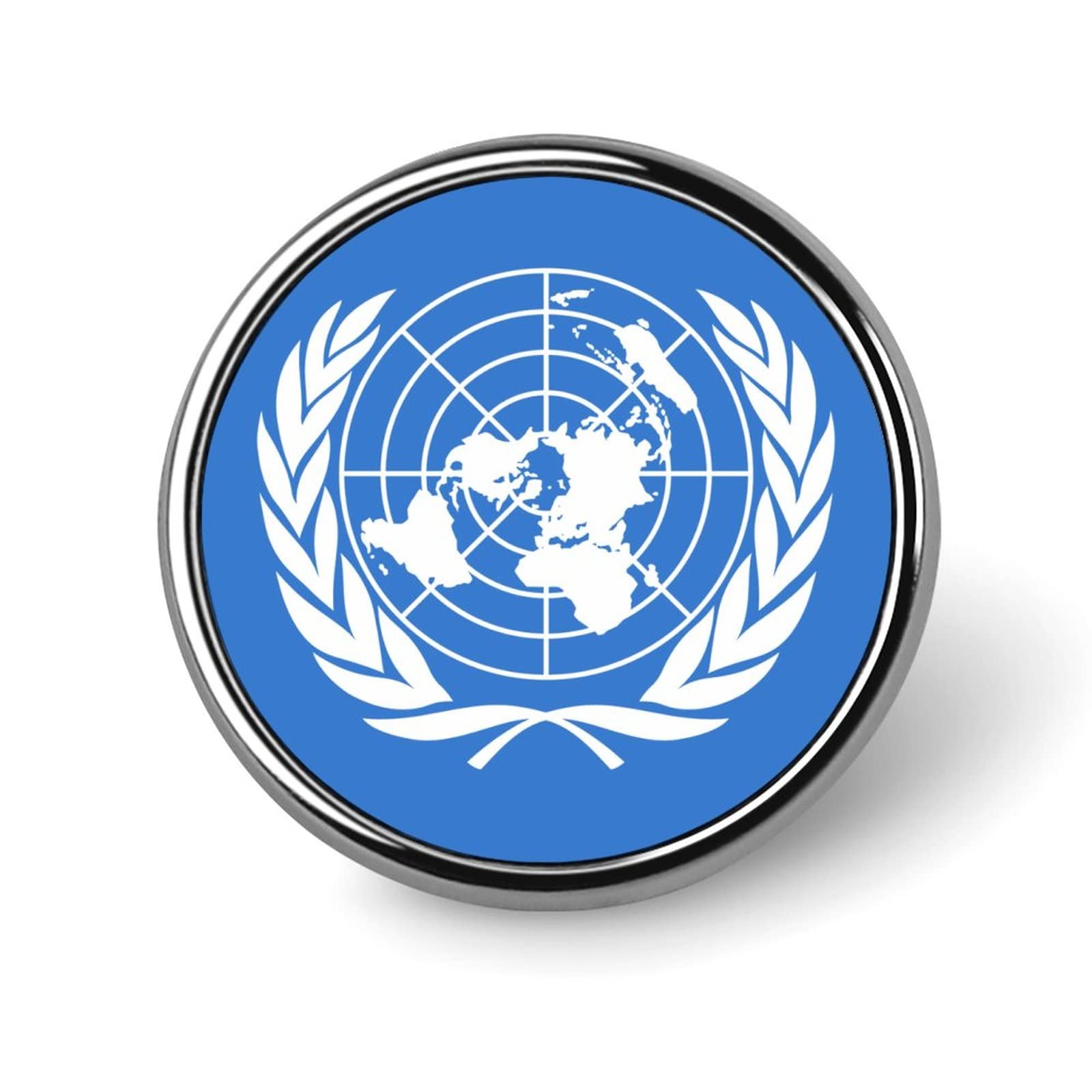 Amazon.com: United Nations FlagRound Brooch Lapel Pin Decoration Pins ...
