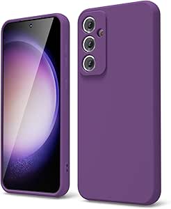 Amazon.com: oakxco for Samsung Galaxy S23 FE Phone Case Liquid Silicone, Cute Thin Slim Soft ...