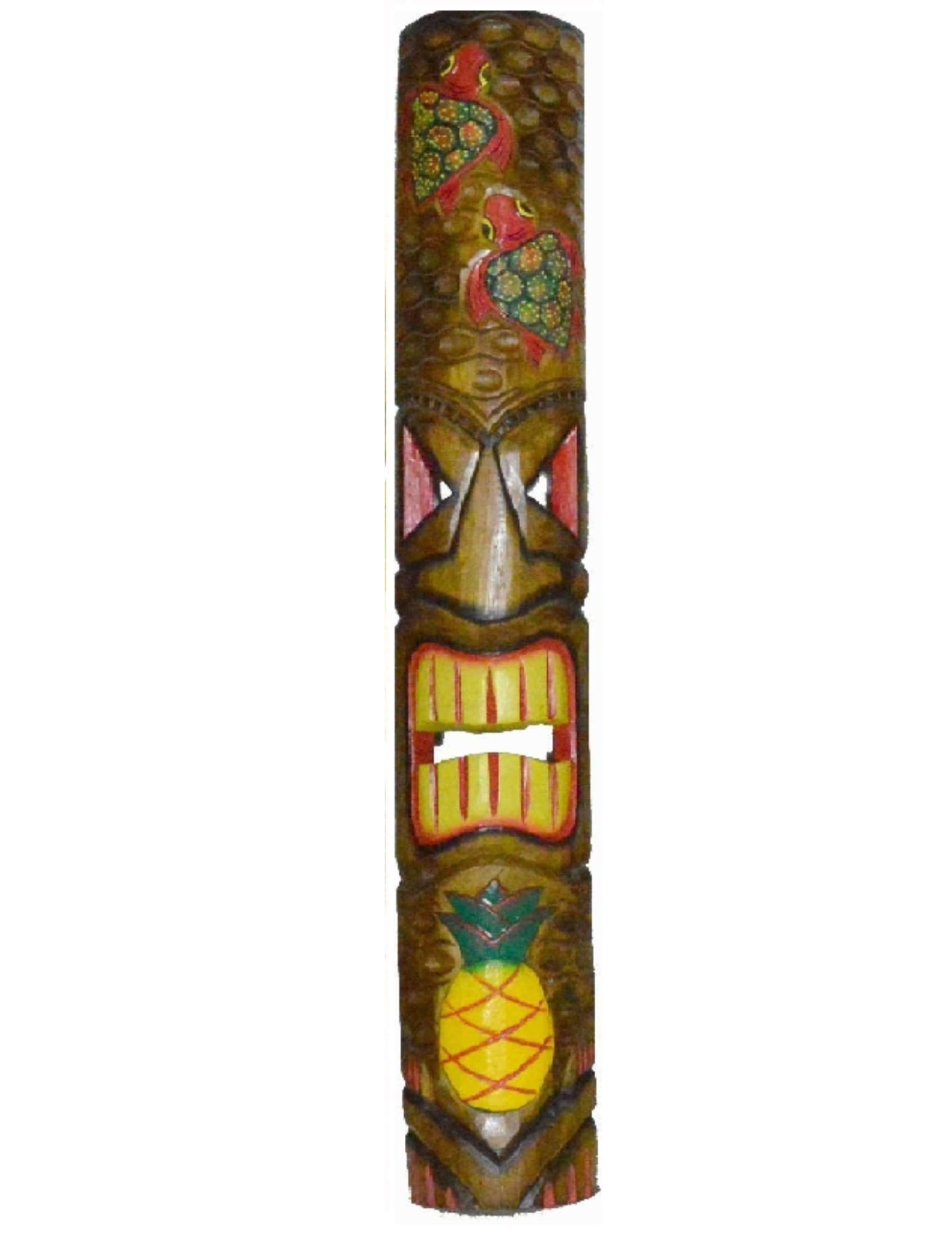 Amazon.com: 39 In Polynesian Tiki Bar Mask TWO Turtle Headdress Hand ...