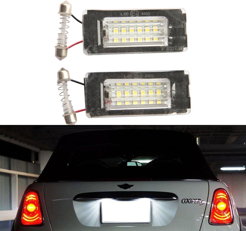 Amazon.com: NJSBYL LED License Plate Lights for 2006-2014 2nd Gen MINI ...