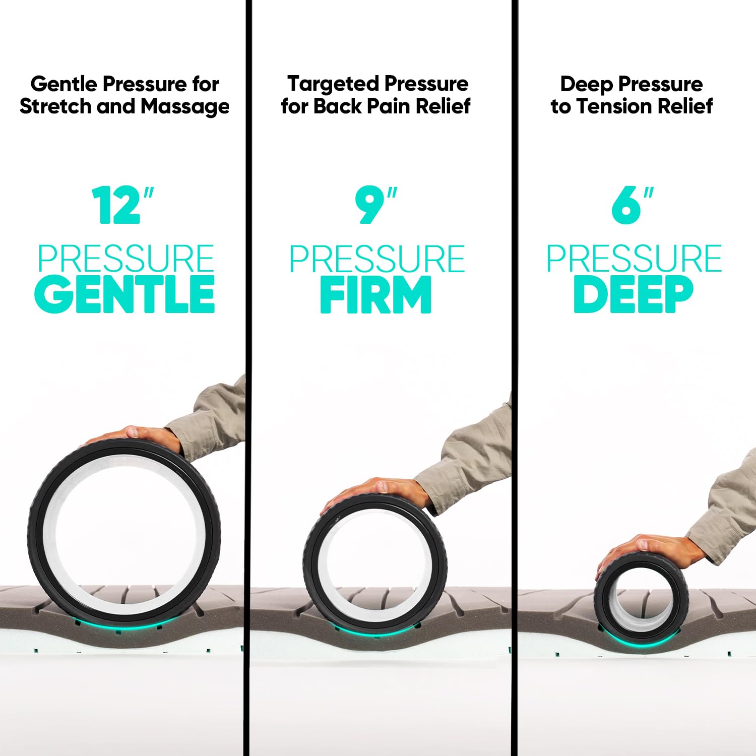 Snapklik.com : FitBeast Back Roller - Deep Tissue Massage Wheel, Yoga ...