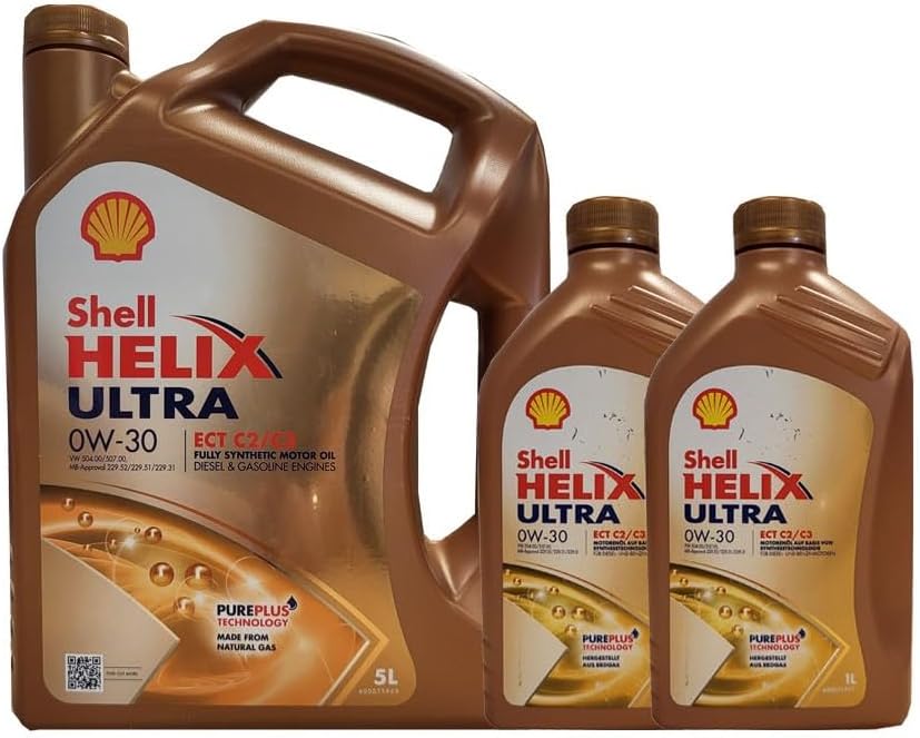 Shell Helix Ultra ECT C2 / C3 0W-30 1 x 5 + 2 x 1 Litre > Engine Oil ...