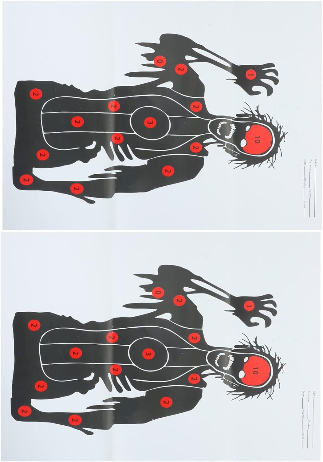 Amazon.com : ibasenice 2 Sheets Game Paper Targeted Paper Papers ...