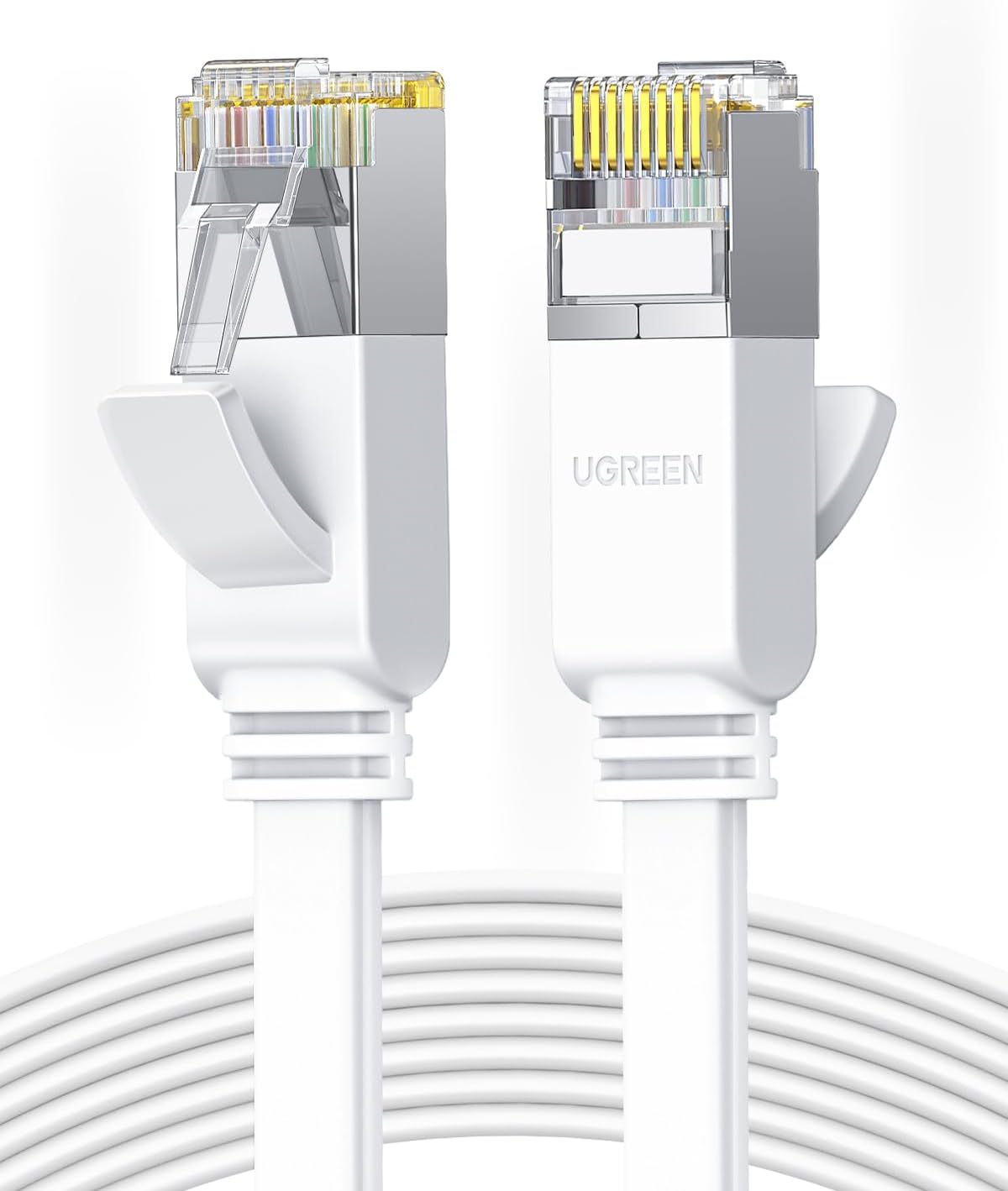 UGREEN CAT 6 Ethernet Cable 12m, Flat RJ45 LAN Gigabit Network Cable ...