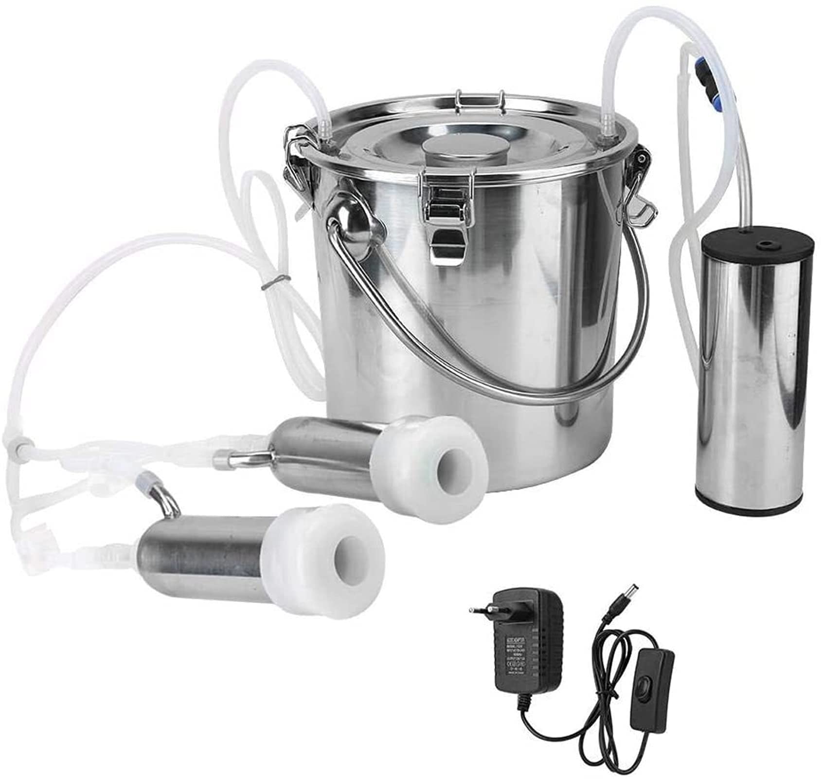 Automatic Pulsating Vacuum Pump Electric Milking Machine Portable Cow ...