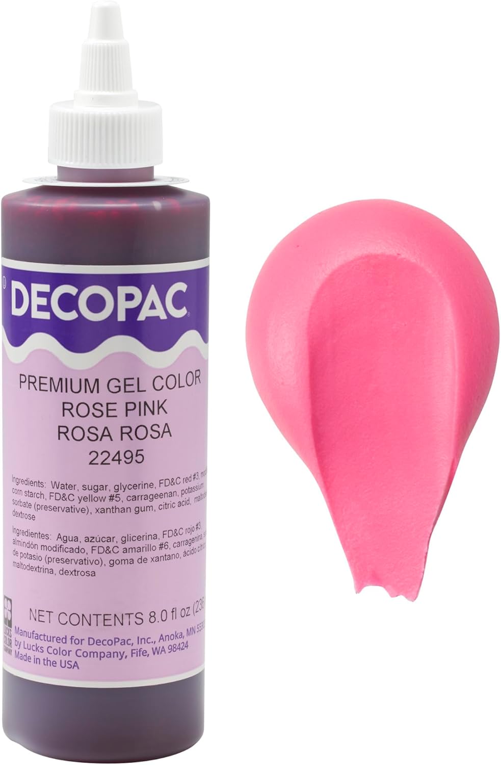 Amazon.com: DecoPac Premium Gel Food Coloring | Rose Pink Food Coloring ...