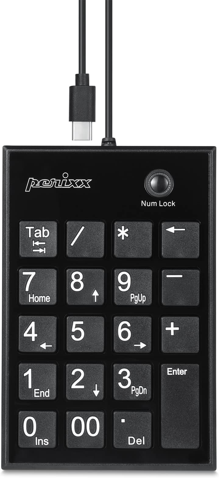 SVZIOOG Number Pad,Portable Mini USB 2.4GHz 19-Key Financial Accounting ...