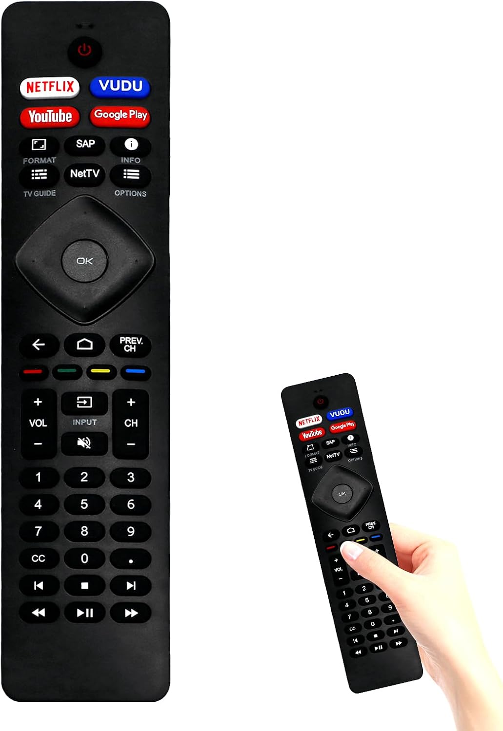 Amazon.com: TV Remote Replacement - Compatible with Phillips LED, LCD ...