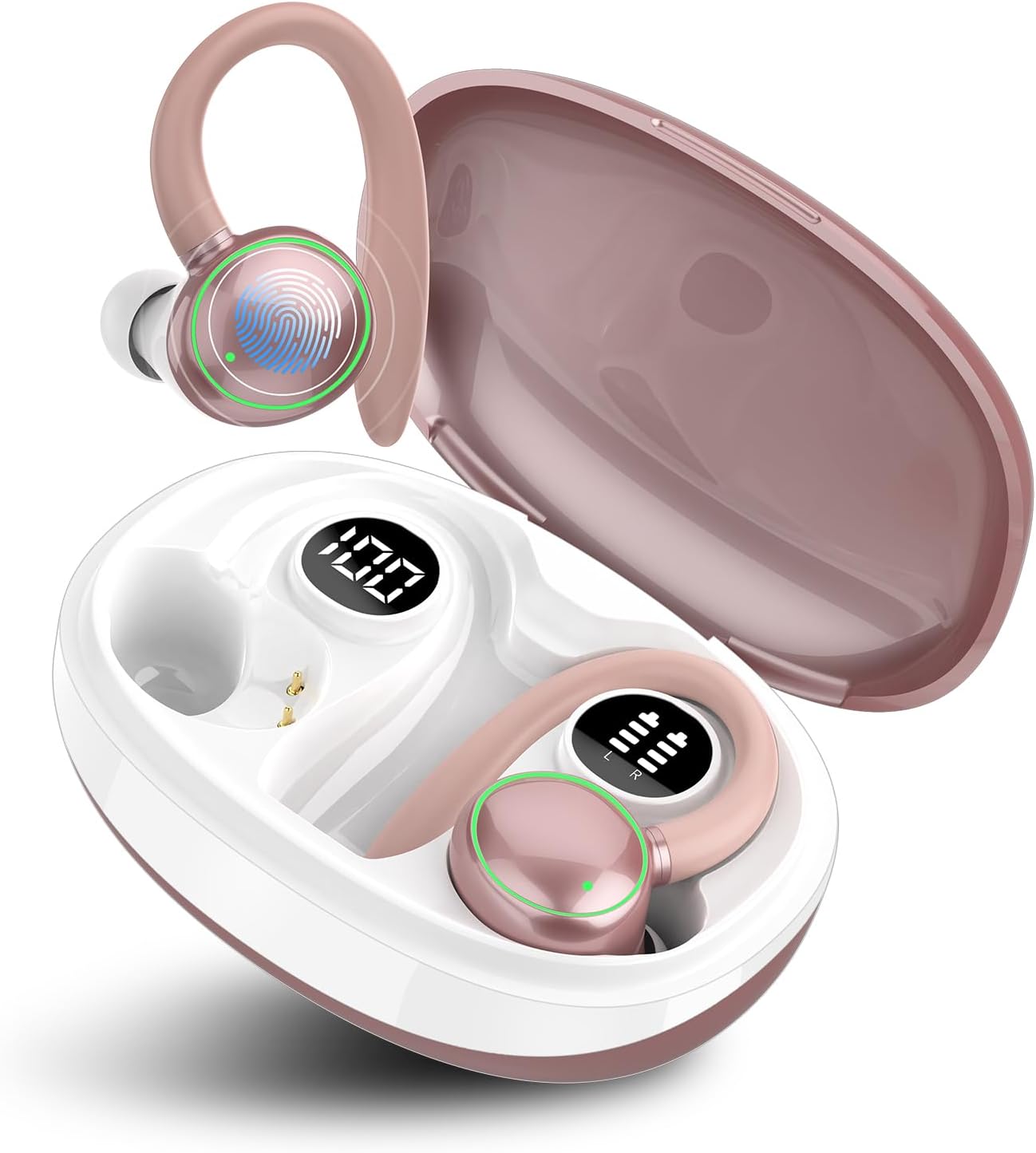 Wireless Earbuds, Bluetooth 5.3 Headphones Sport, Bluetooth Earbuds ...