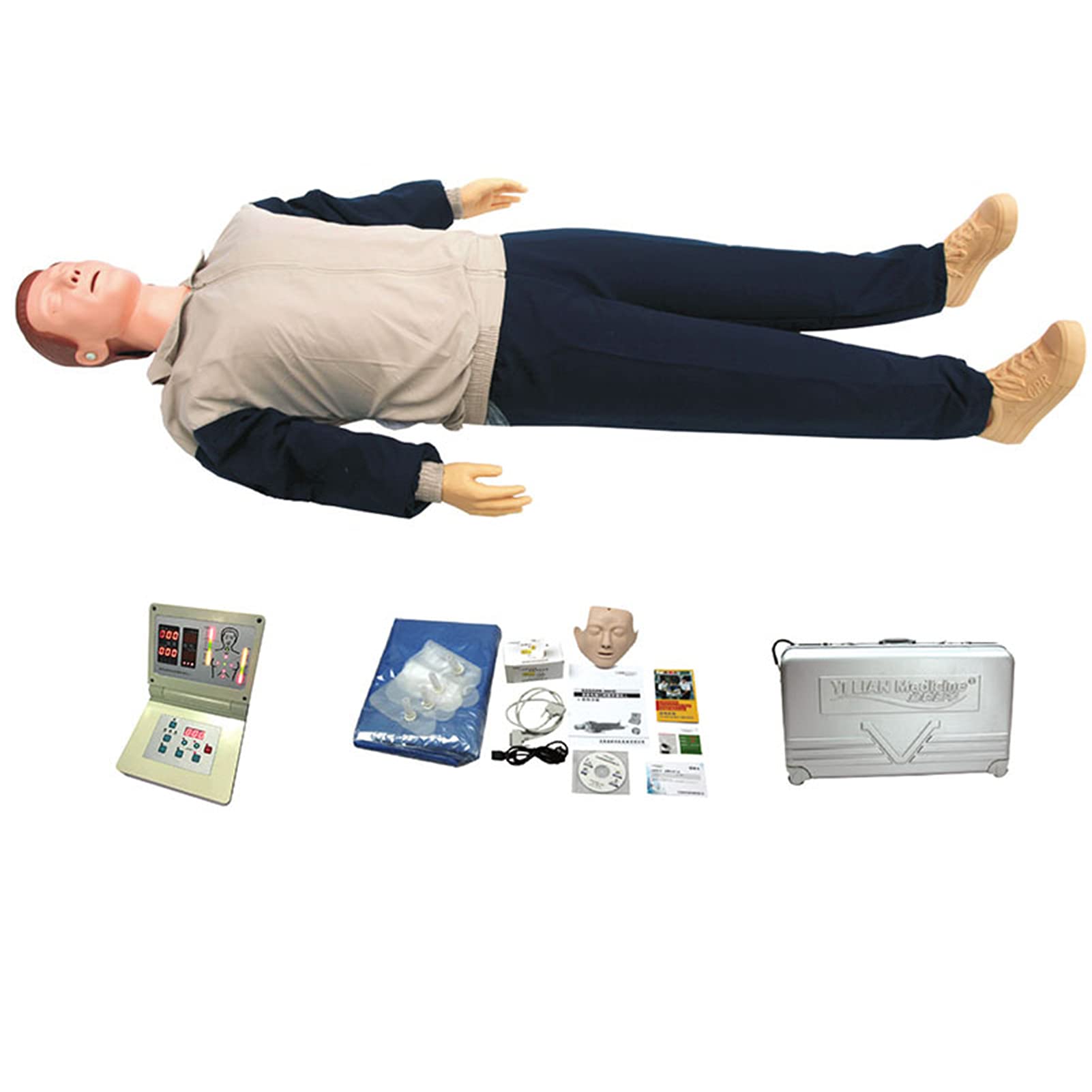 Buy Full Body First Aid Training Dummy CPR Manikin Kit Cardiopulmonary ...