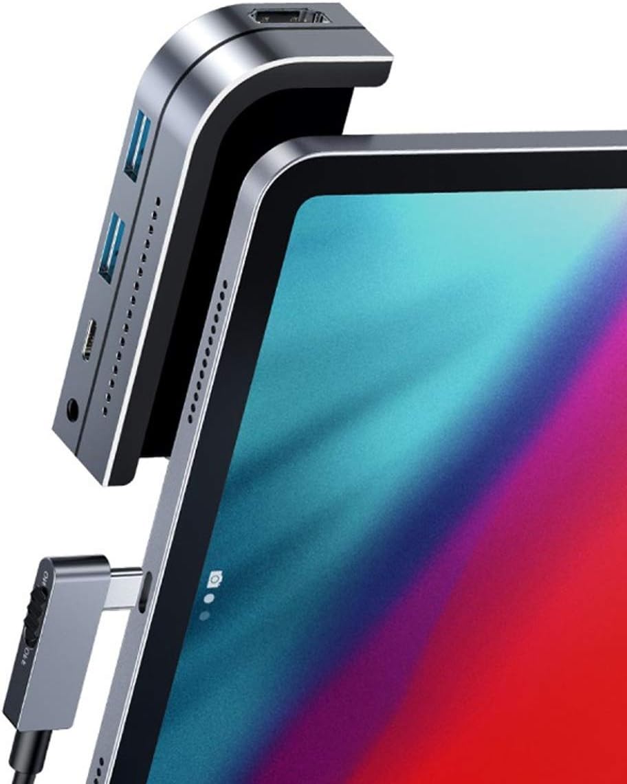 Amazon.com: iPad Pro USB C Hub, Baseus 6-in-1 Adapter for iPad Pro 2022 ...