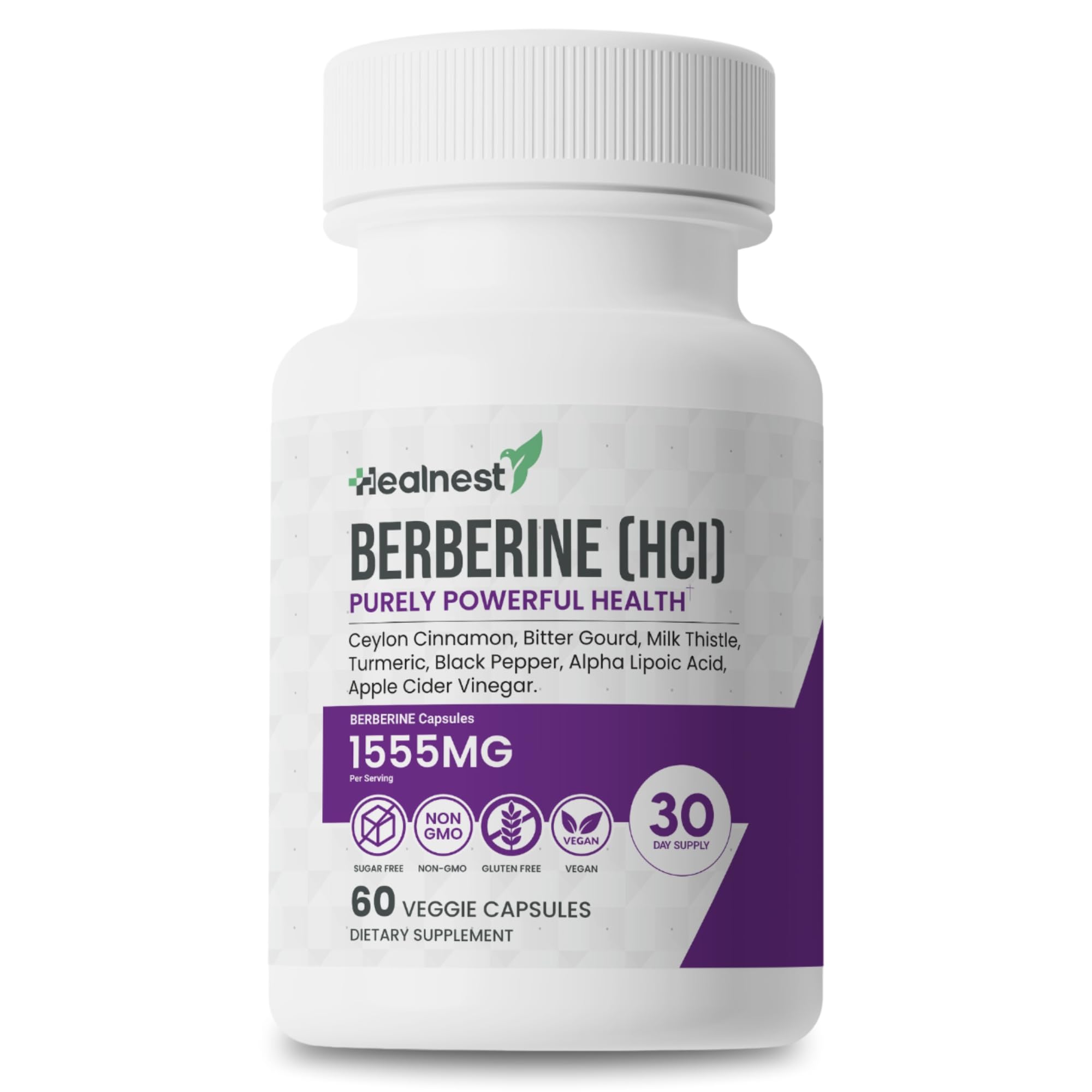 Amazon.com: Berberine (HCI) 500mg - with Ceylon Cinnamon, Turmeric ...