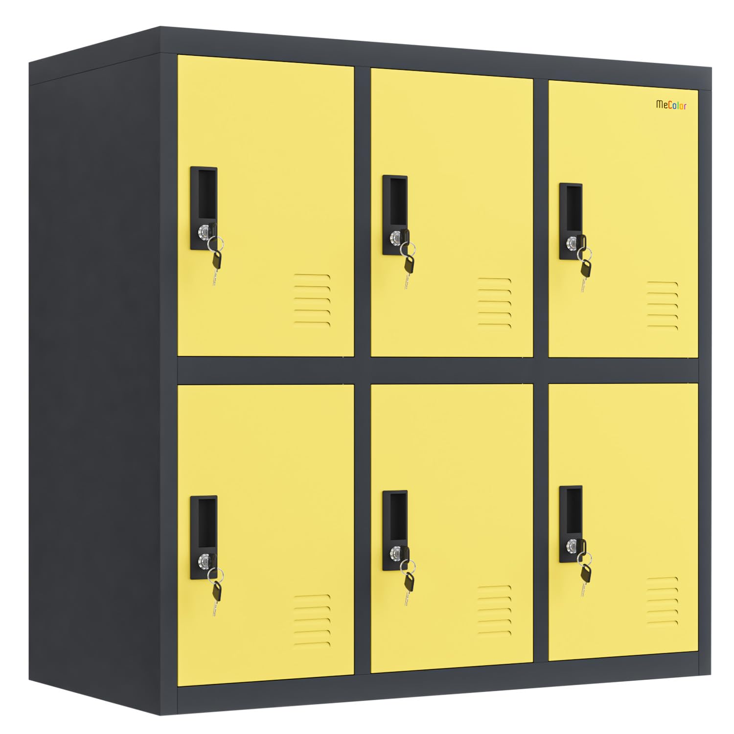 Amazon.com: MECOLOR Metal Cabinet with Lock, Small Lockers Recognizers ...