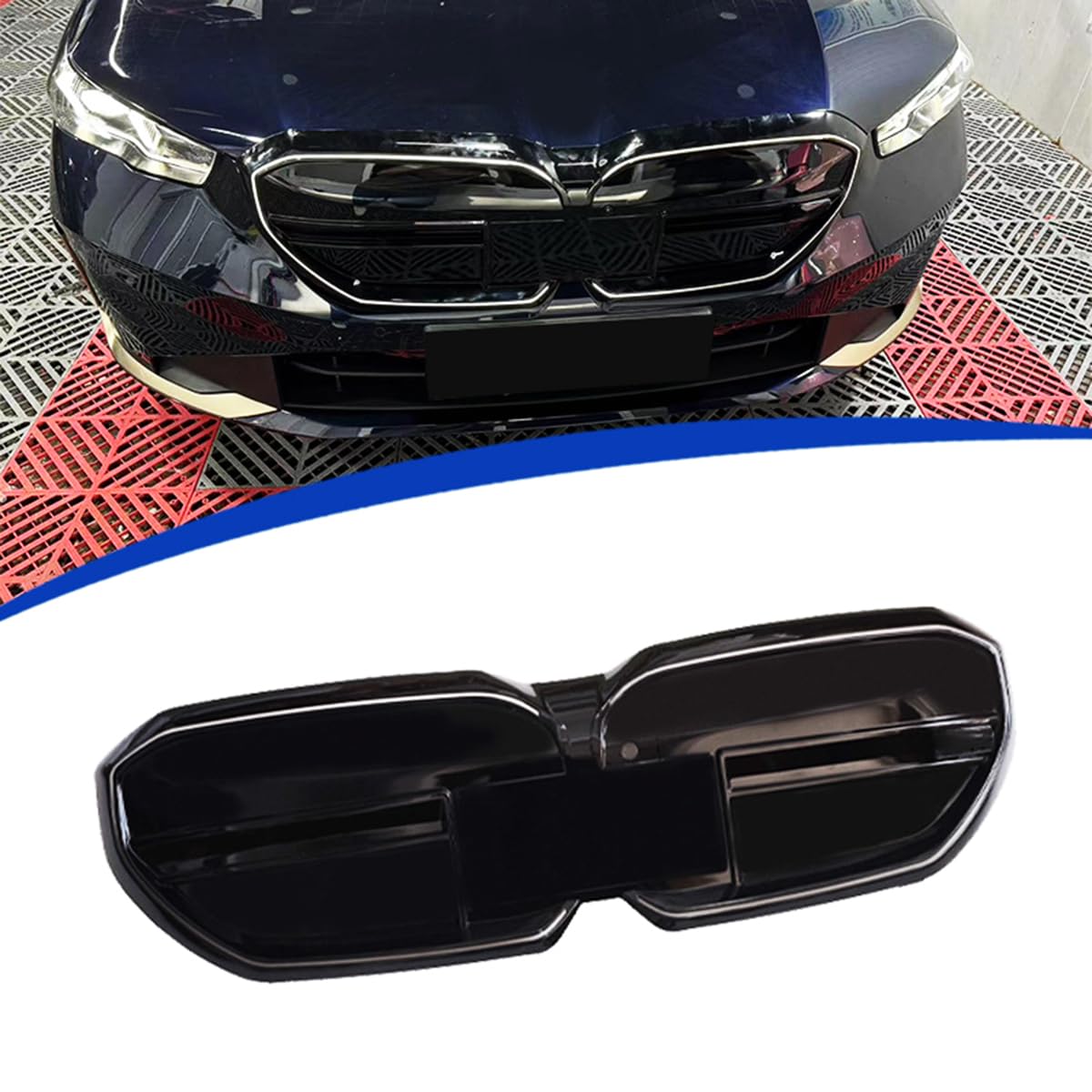 Front Kidney Grill Grilles for BMW 5 Series i5 M60 2023-2024 (Sticker ...
