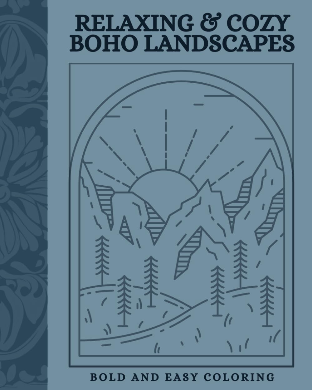 Amazon.com: Coffee Table Coloring Book, Relaxing & Cozy Boho Landscapes ...