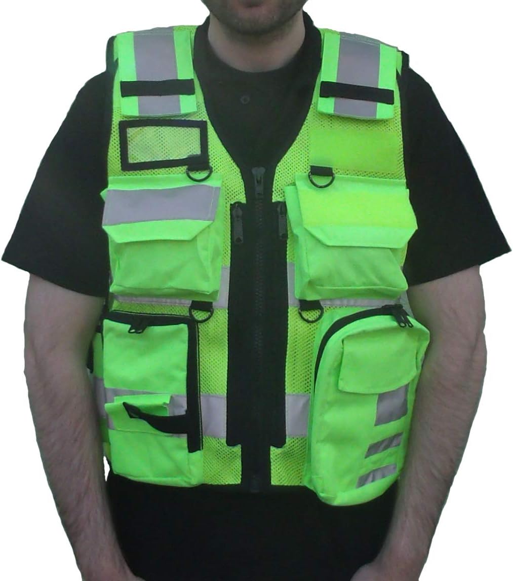 Hi-Viz Tactical Utility Patrol Vest for Security Officers, Enforcement ...