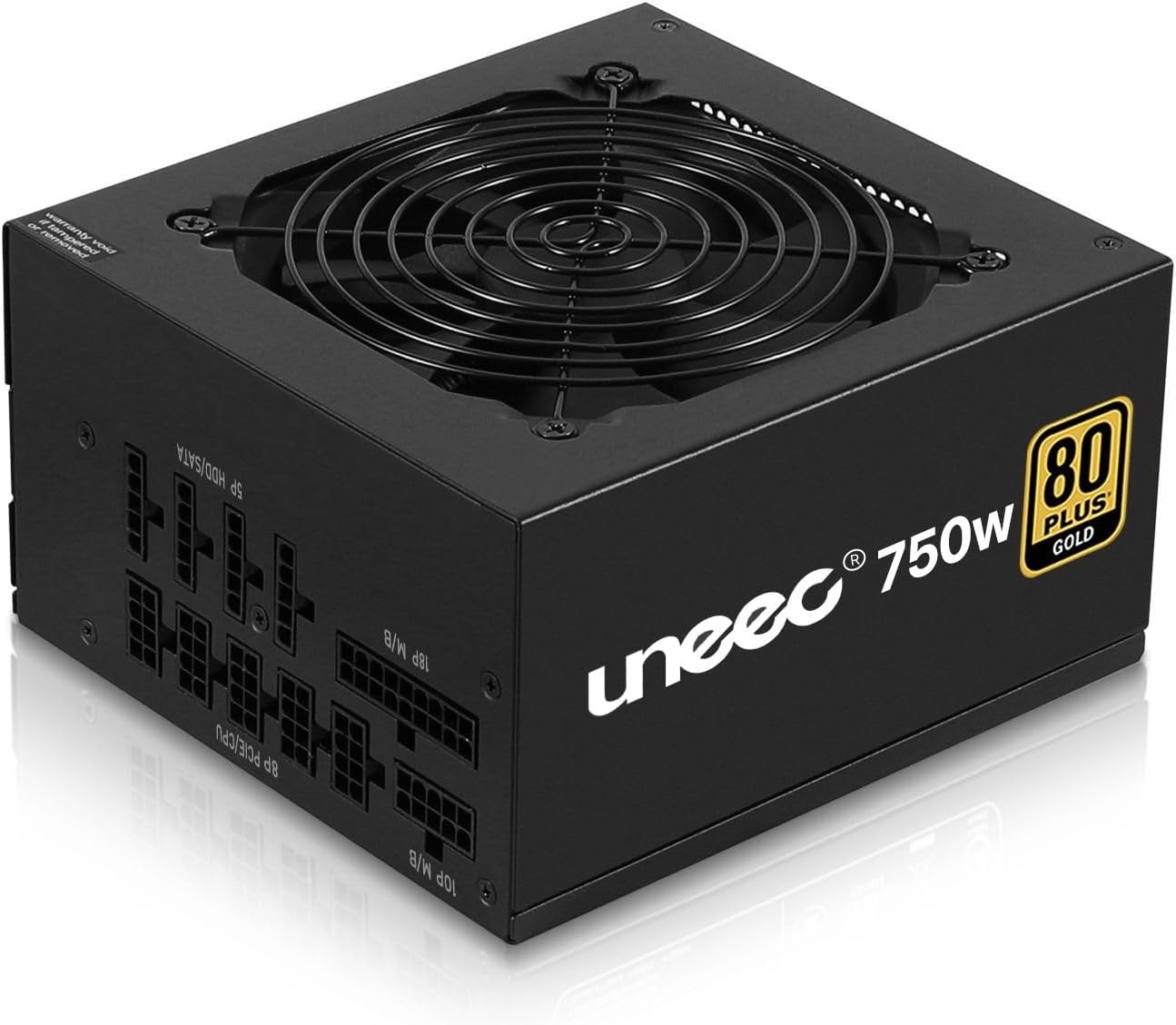 Uneec 750 Watt voeding 80 Plus Gold volledig modulaire PC ATX computer ...