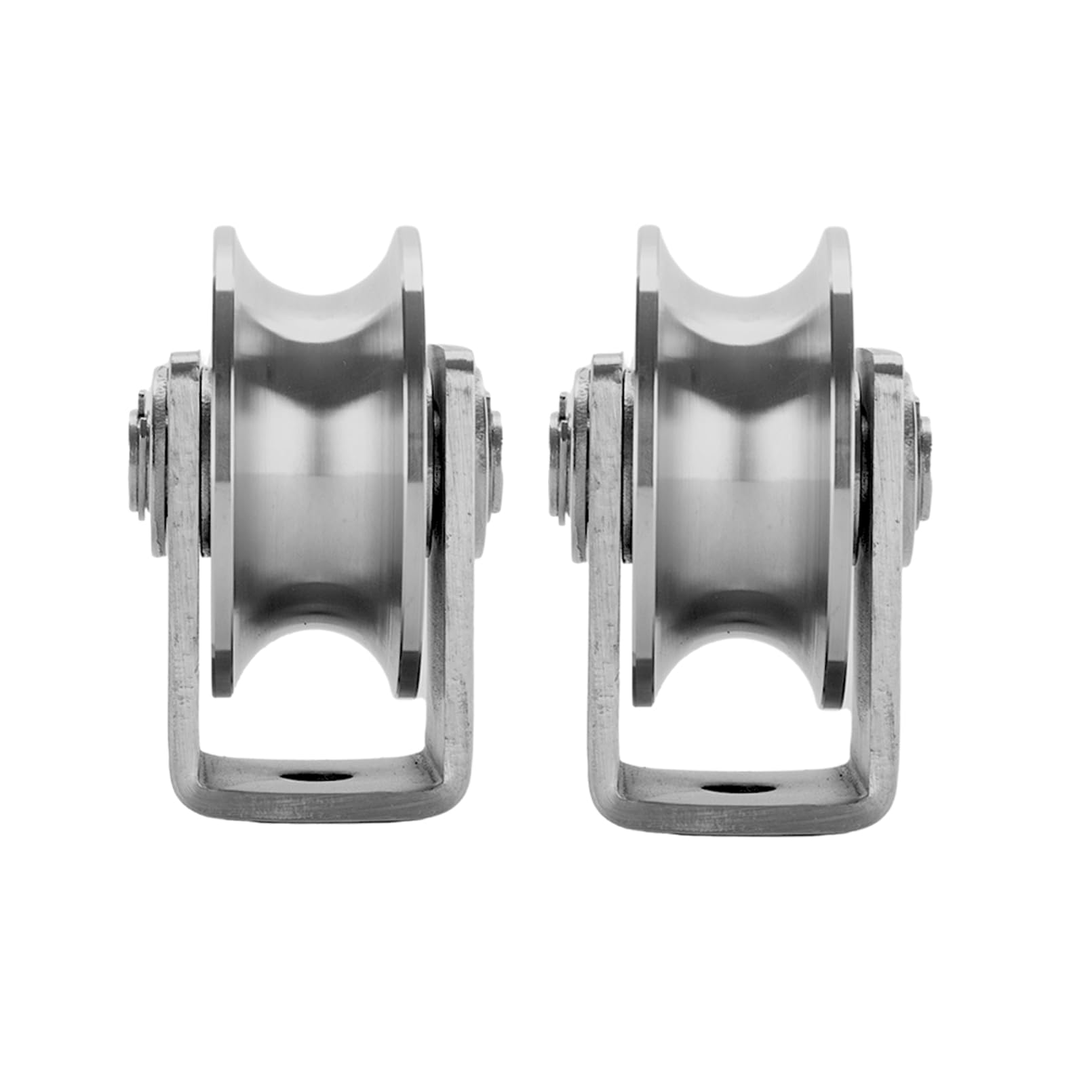 Snapklik.com : Stainless Steel U Groove Wheel Heavy Duty Caster Rigid ...