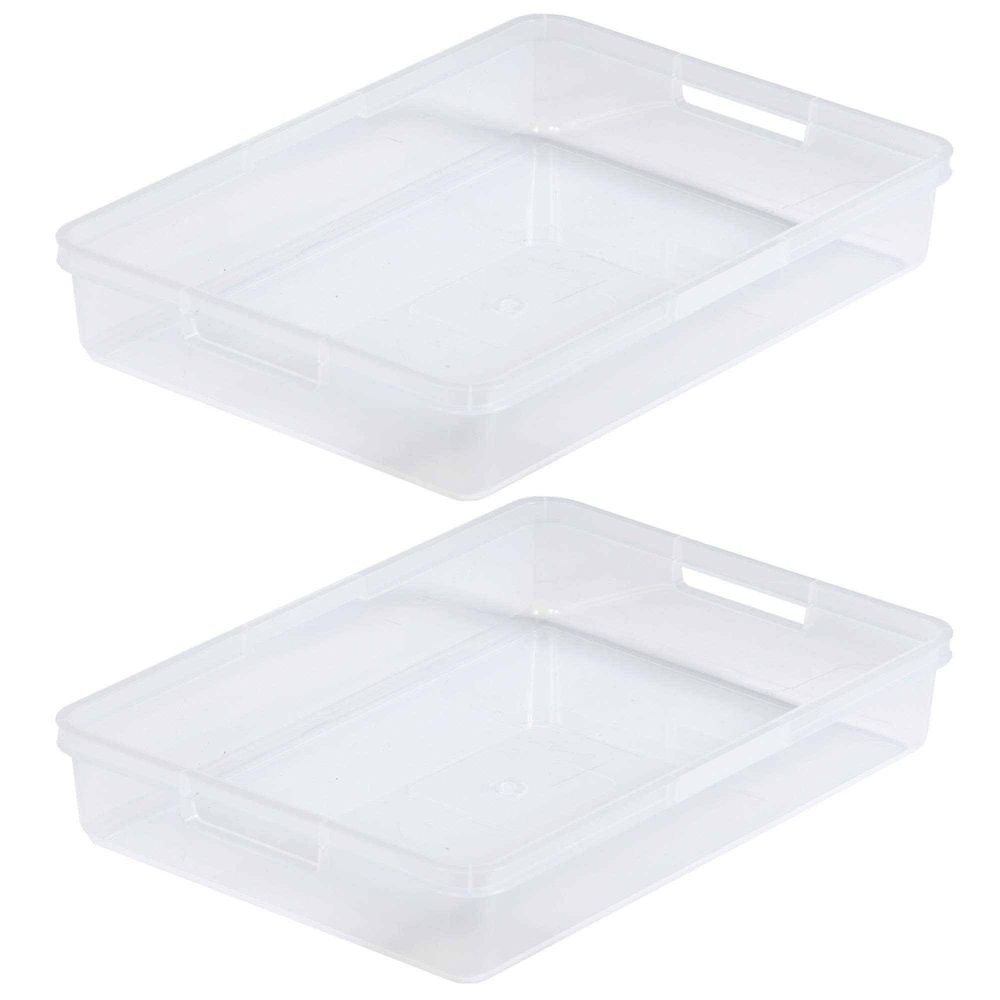 Buy Pack of x2 Qty Transparent Clear See Through A4 Plastic Desktop ...