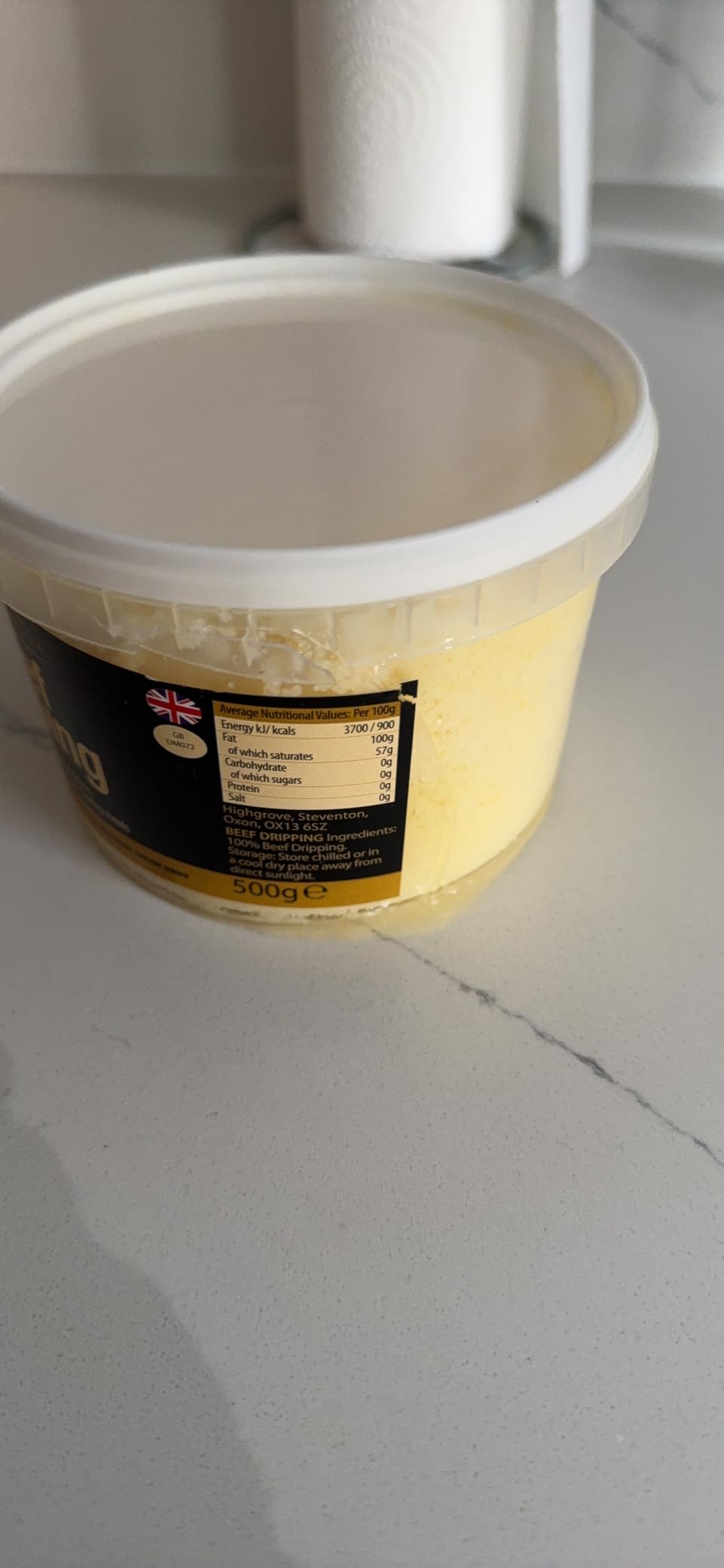 Beef Dripping 2 x 500g Twin Pack from Highgrove Foods : Amazon.co.uk ...