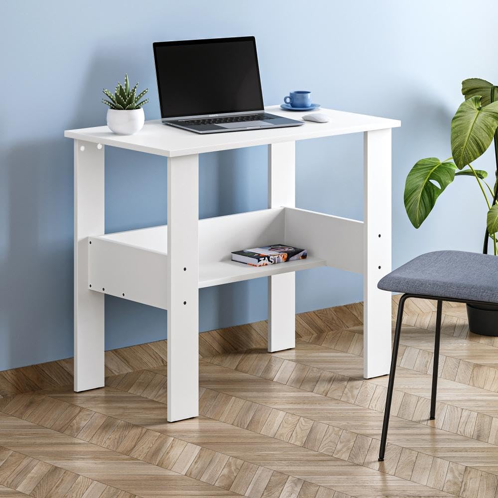 MADE OF EARTH MOE Office Desk Work Table 3.2x2 feet Engineered Wood ...