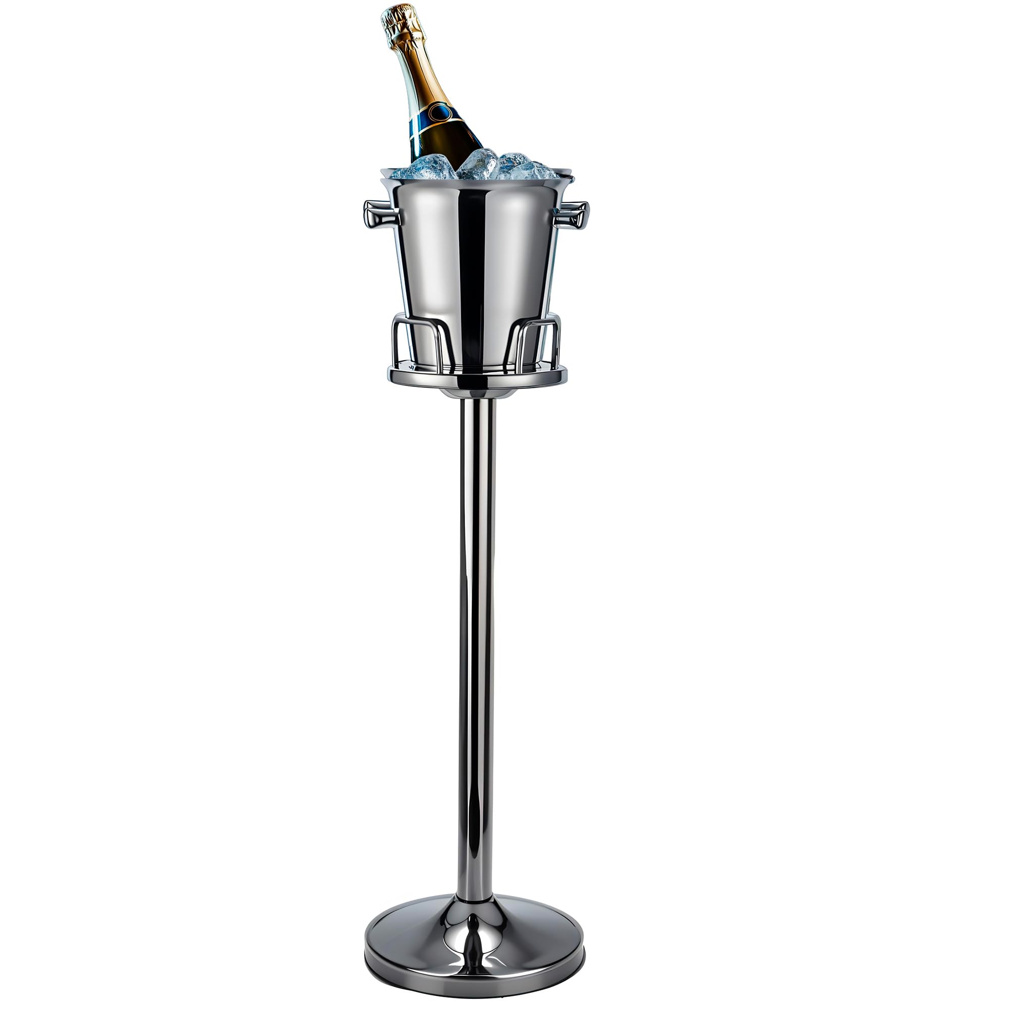 Amazon.com: Champagne Bucket with Stand - Stainless Steel 5L Hammered ...