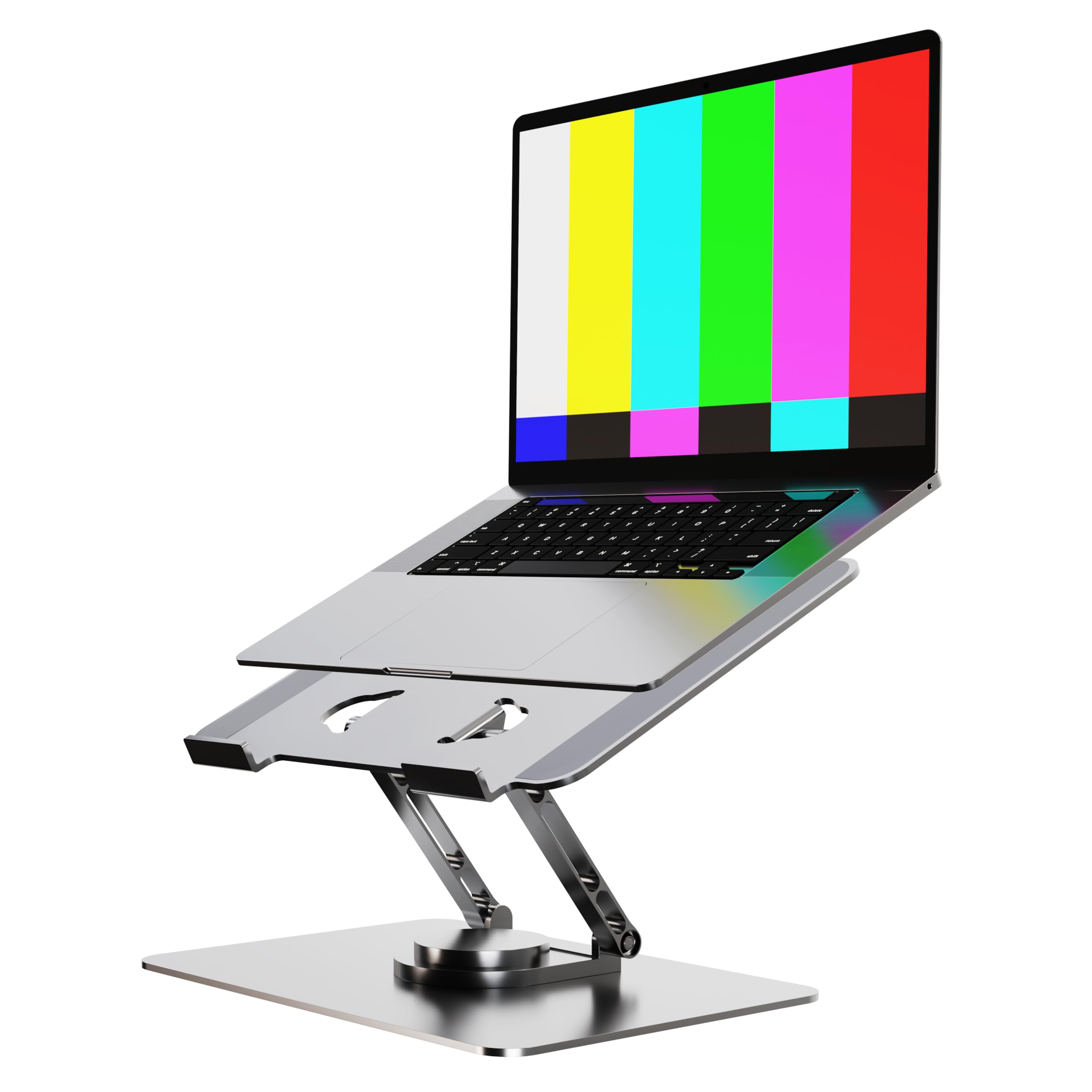 Amazon.com: Adjustable Foldable Laptop Stand | 360° Rotating Base ...