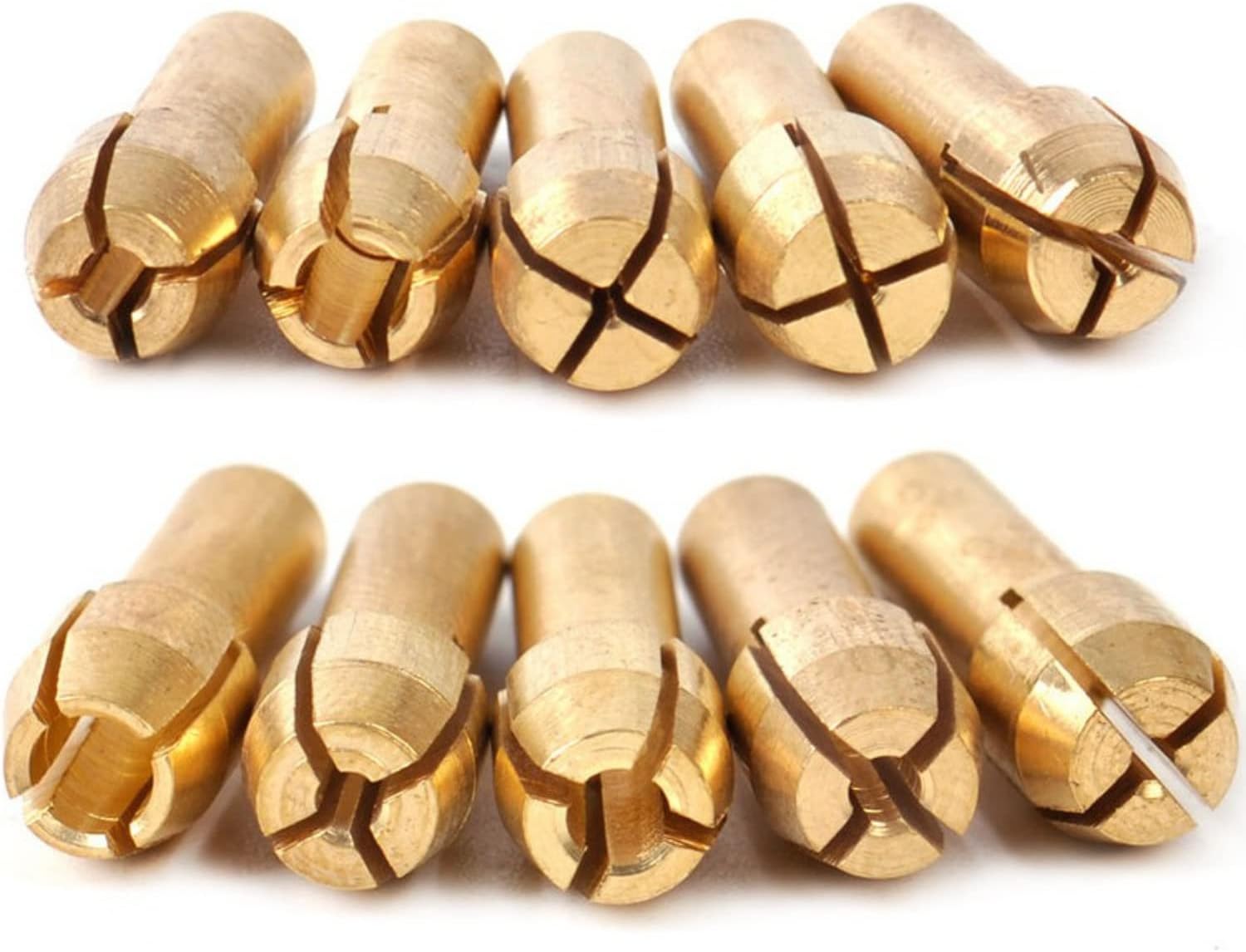 Collet Set Compatible with Dremel Rotary Tool 10 PCS Brass Sizes 3.2mm ...