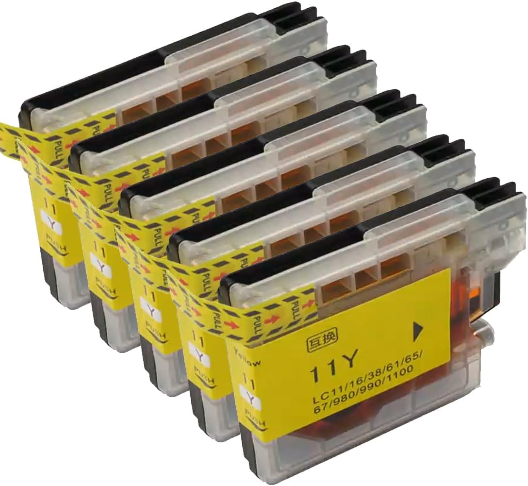 Amazon.co.jp: 【埼京企画】ブラザー用 LC11Y LC16Y イエロー(5本セット) 互換インクカートリッジ (LC11 ...
