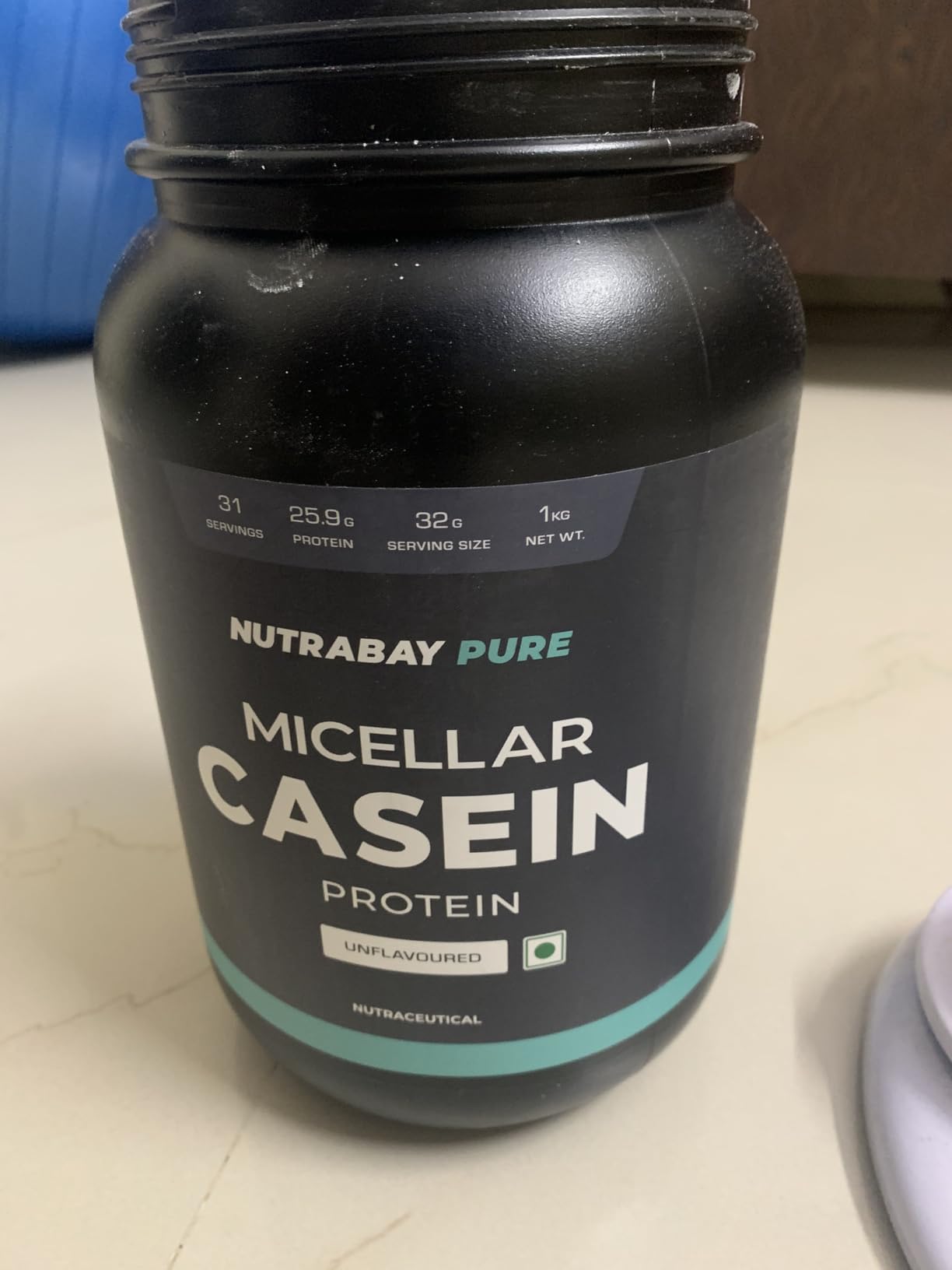 Nutrabay Pure 100% Micellar Casein Protein - 25.9g Protein & 5.5g BCAA ...