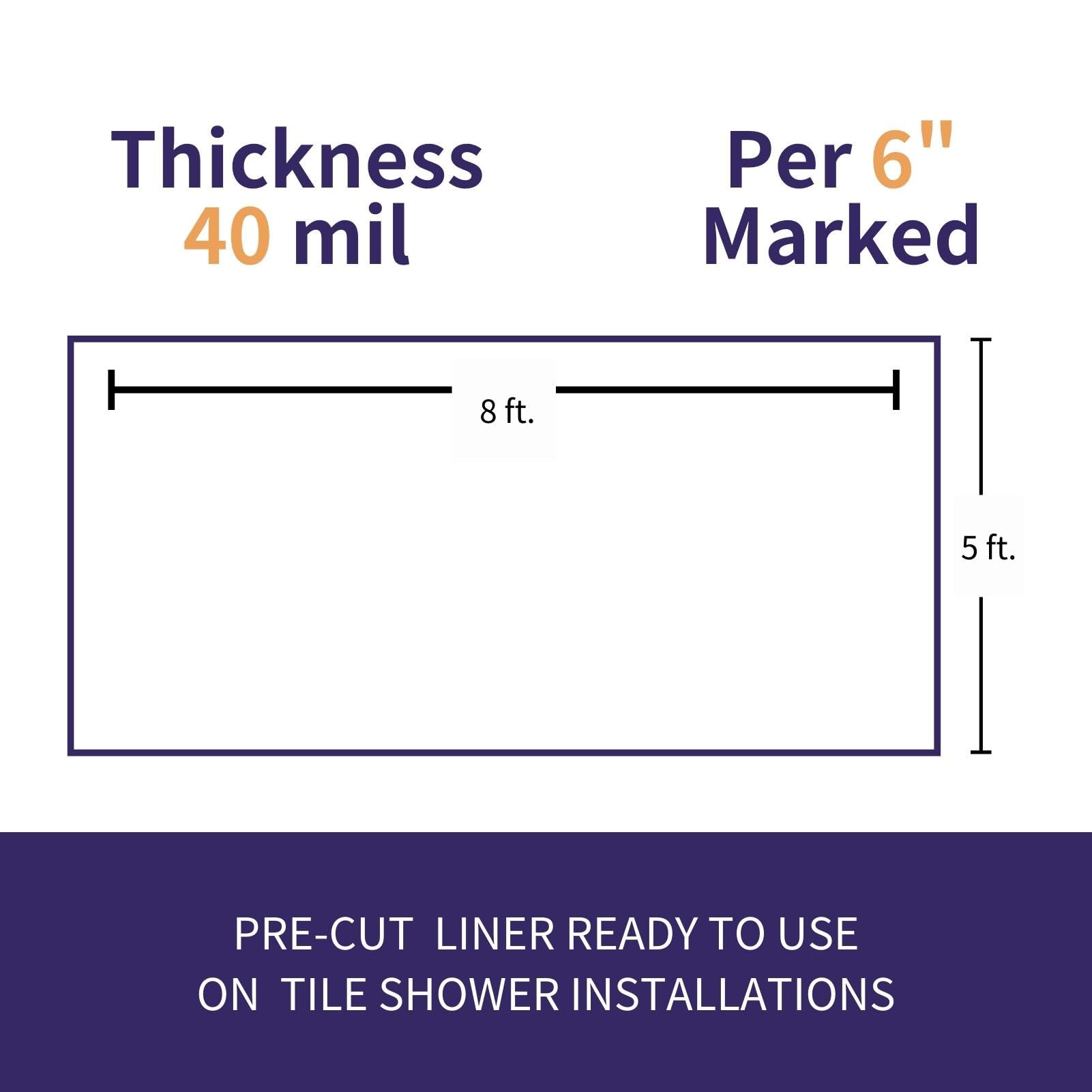 Snapklik.com : Torcia SINGFORM 40 Mil Thickness 5 X 8 Shower Pan Liner ...
