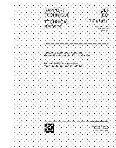 IEC/TR 61831 Ed. 1.0 b:1999, On-line analyser systems - Guide to design ...
